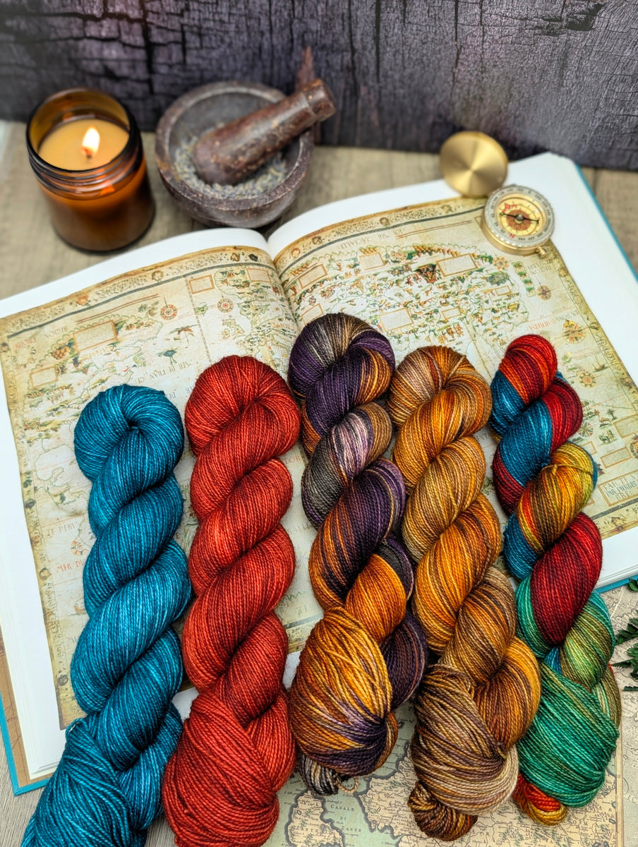 Unique hand dyed yarns to inspire you to create your own magic ...